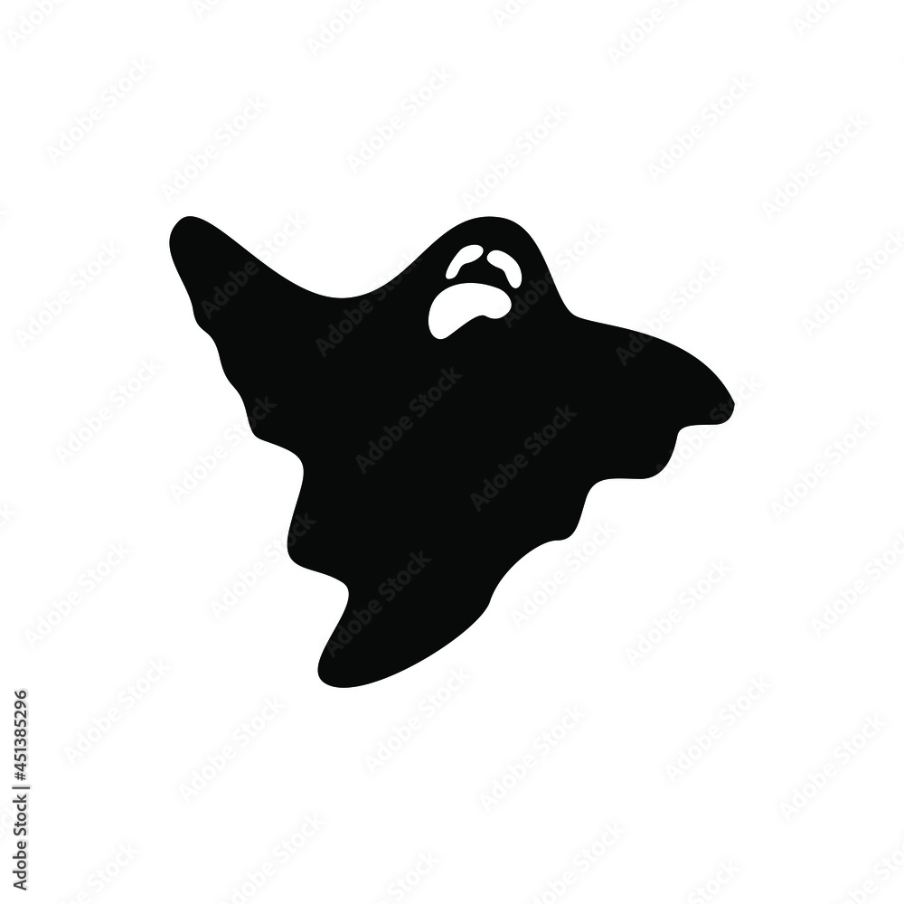 Ghost icon vector set . Halloween illustration sign collection. Horror ...