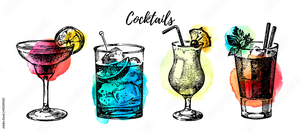 Retro Cocktail Clipart
