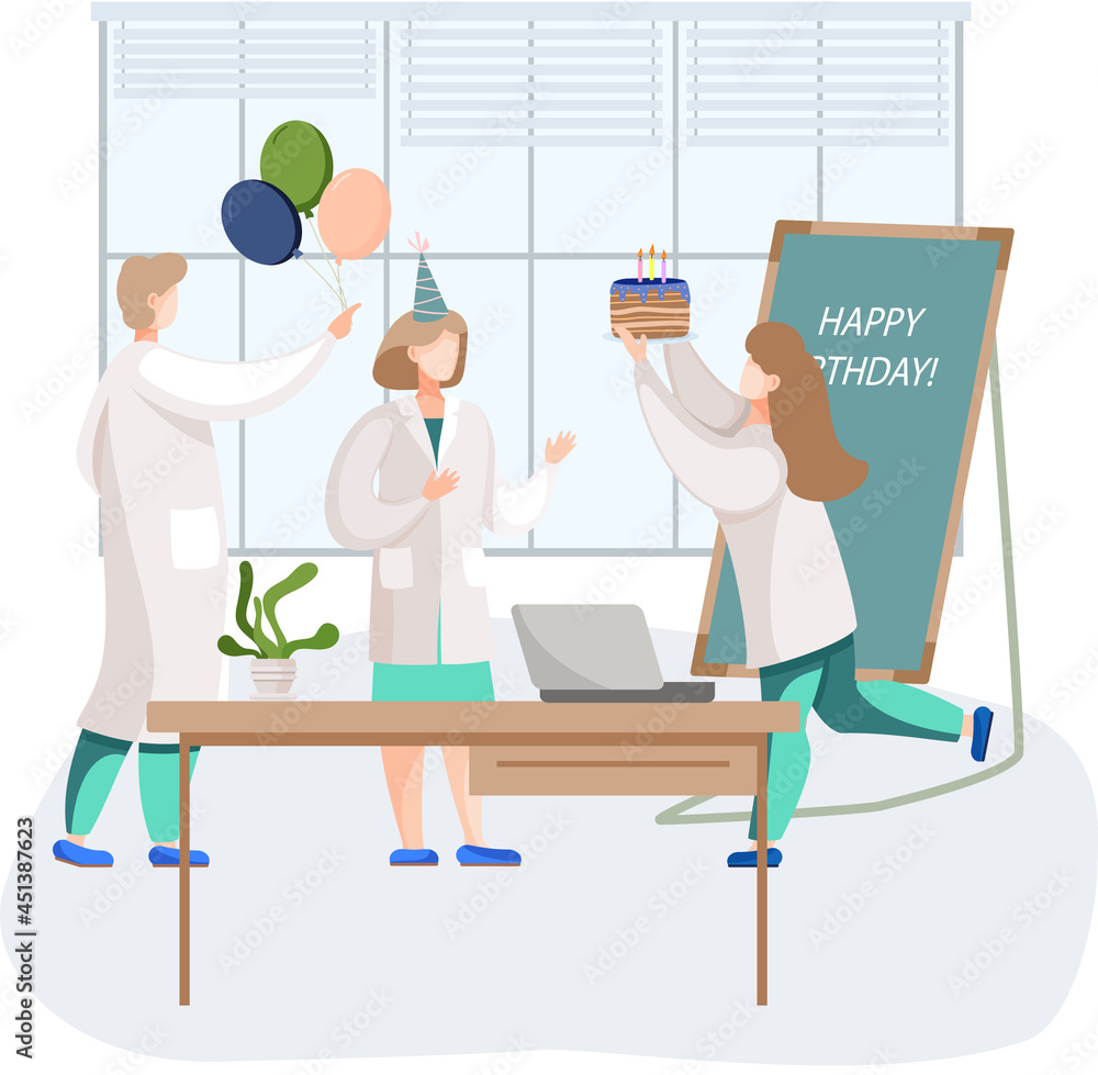 Birthday party in hospital, fun entertainment in medical office ...