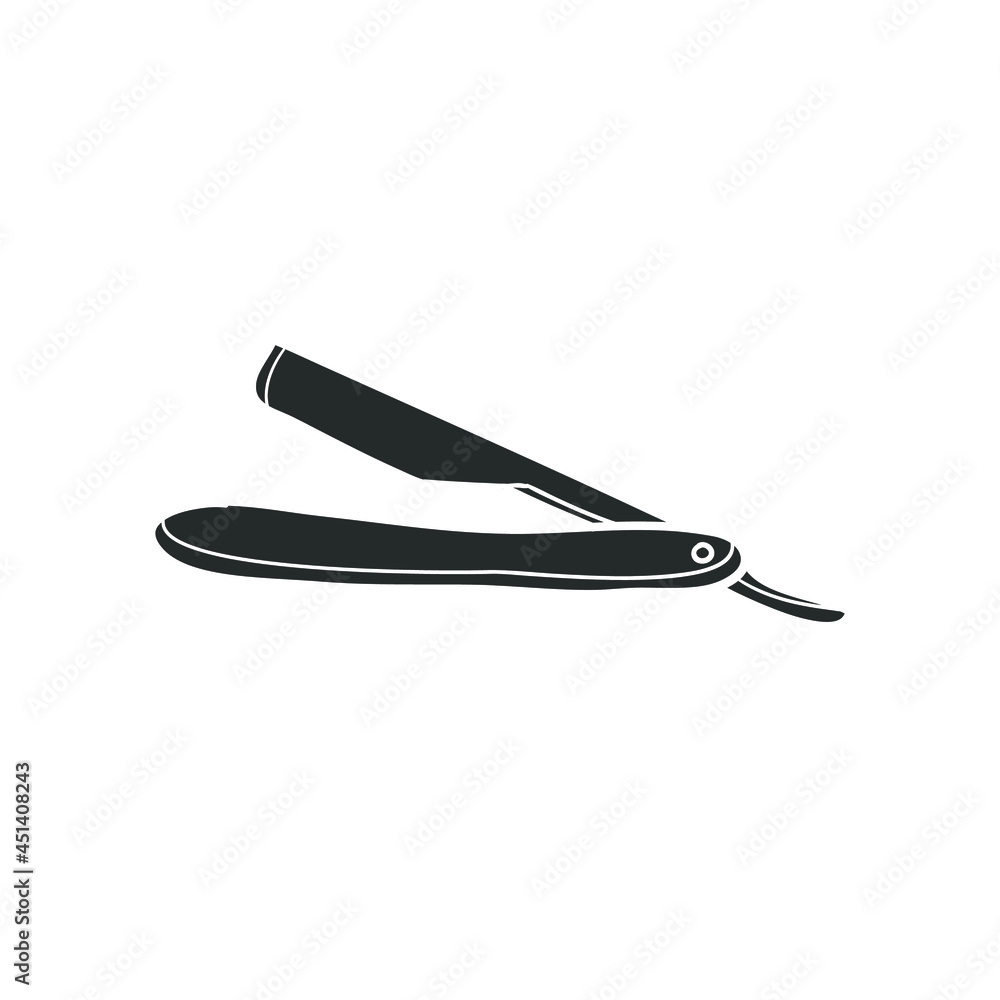 Barber Razor Icon Silhouette Illustration. Razor Vector Graphic ...