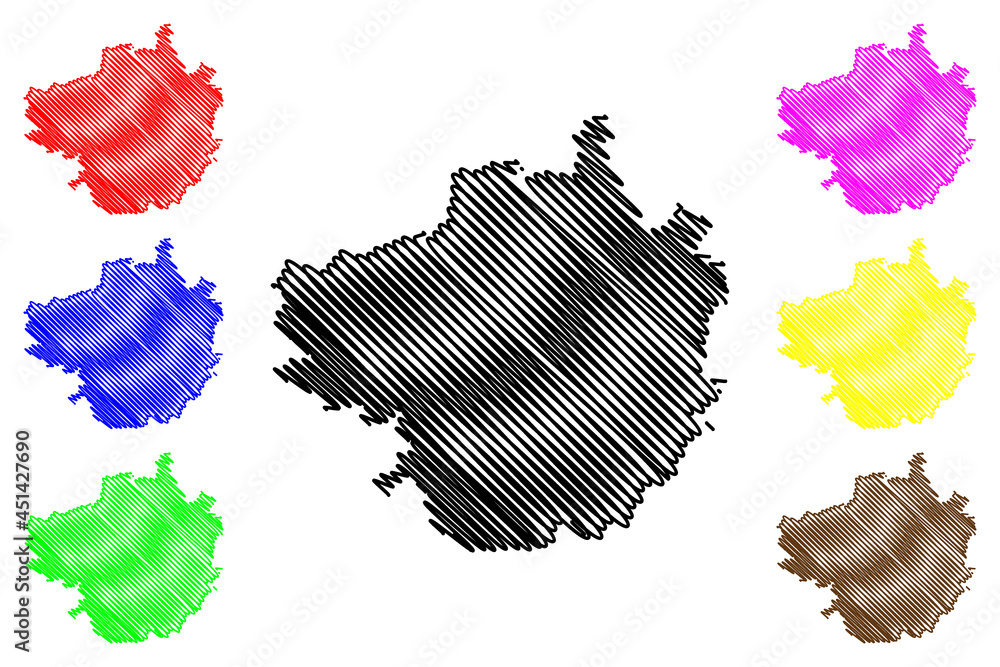 Forchheim district (Federal Republic of Germany, rural district Upper ...