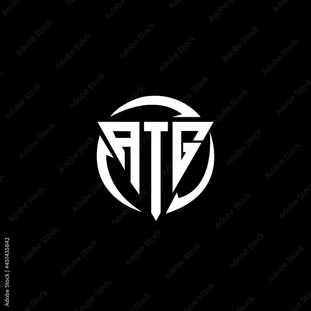 ATG letter logo abstract design. ATG unique design, ATG letter logo ...