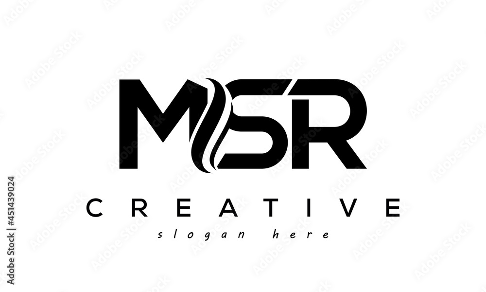 Letter MSR creative logo design vector Stock Vector | Adobe Stock