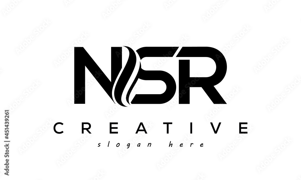 Letter NSR creative logo design vector Stock Vector | Adobe Stock