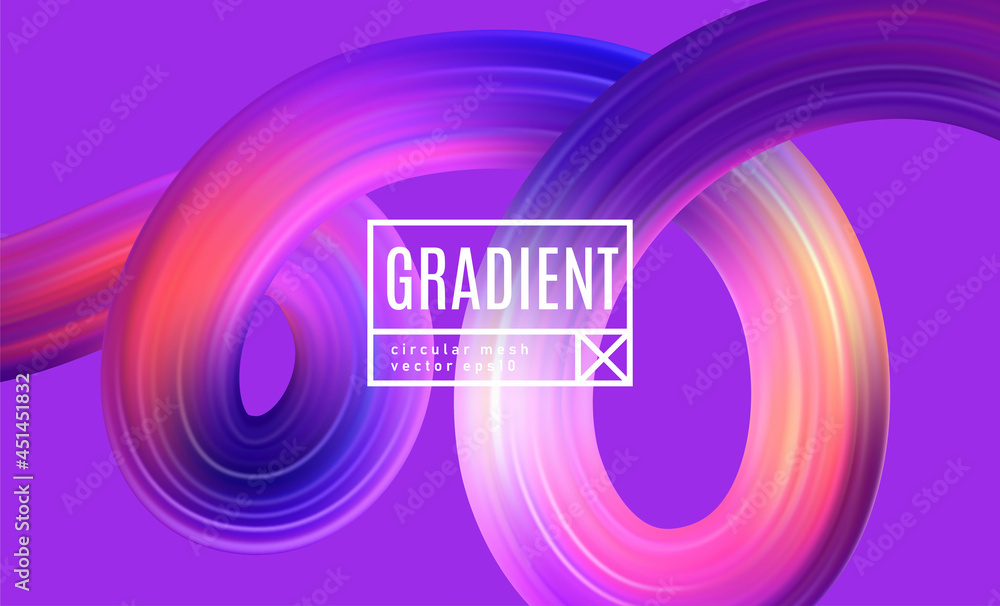 Abstract colourful ribbon. Vector illustration. Stock Vector | Adobe Stock