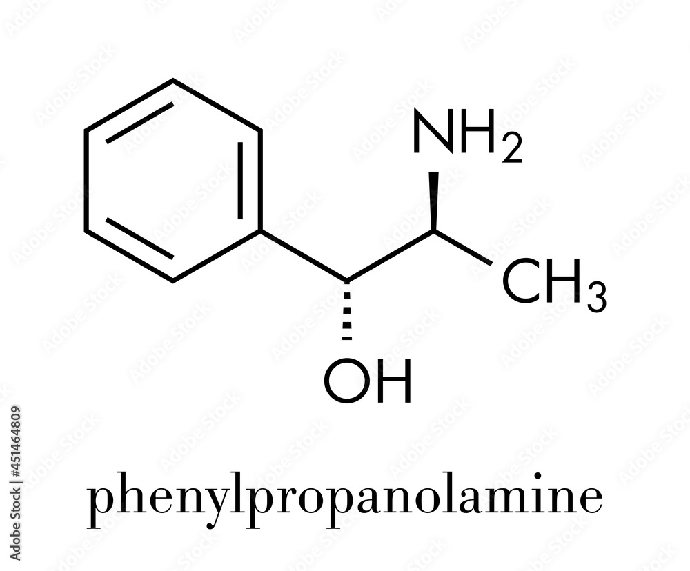 Phenylpropanolamine (norephedrine, norpseudoephedrine, beta ...