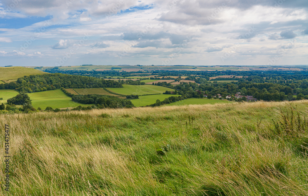 beautiful scenery overlooking the village of Oare from the South facing ...