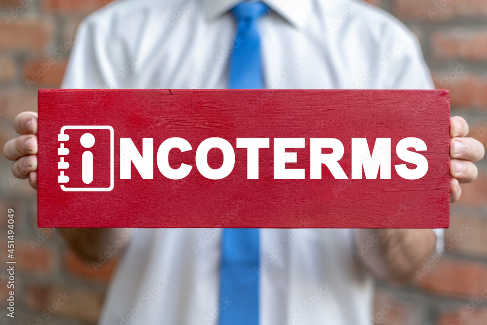Foto de Concept of Incoterms. Vocabulary of international law fright ...