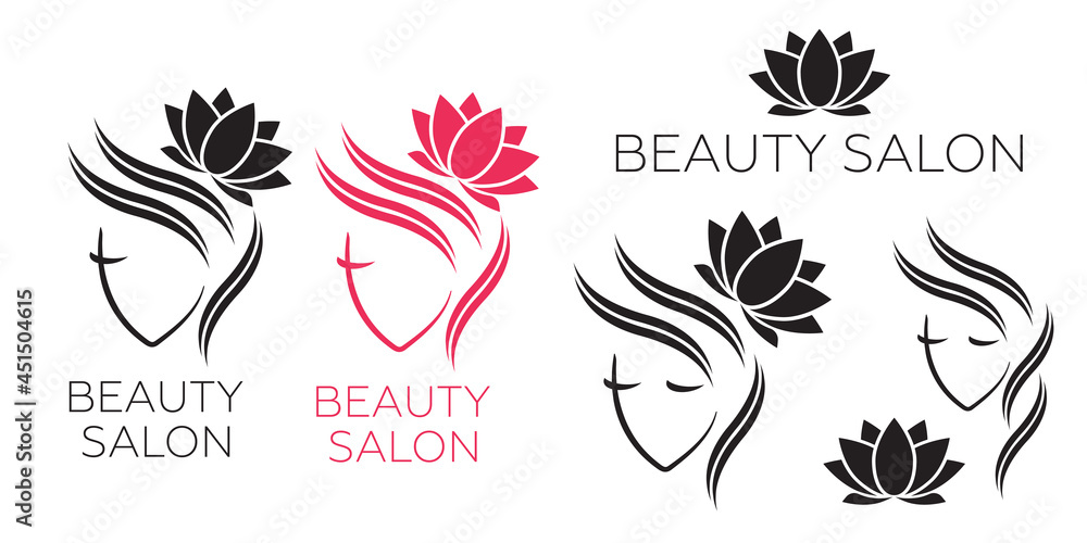 Abstract Woman Face line concept. Woman Face graphic portrait Stock ...