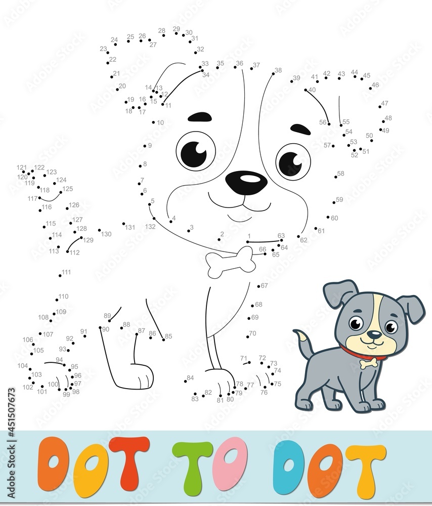 Puppy Dot To Dot Printable