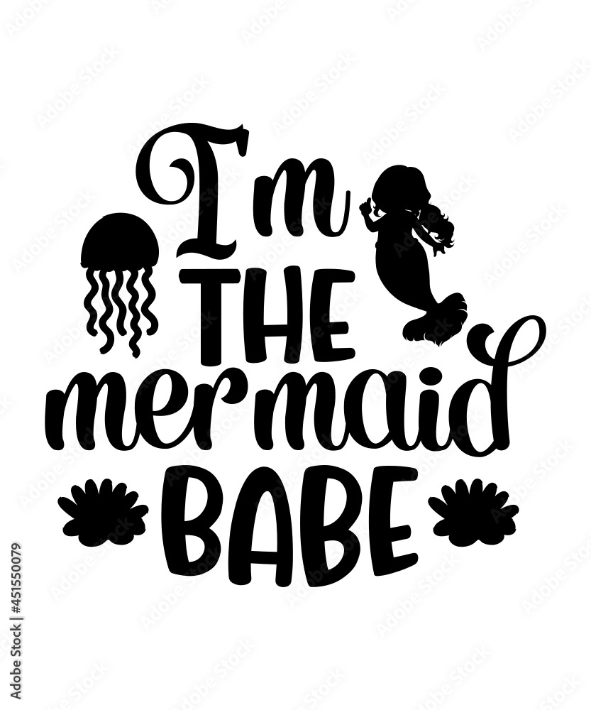 Mermaid Svg Bundle,Mermaid Svg,Give Me Vitamin Sea Svg,Birthday Girl ...