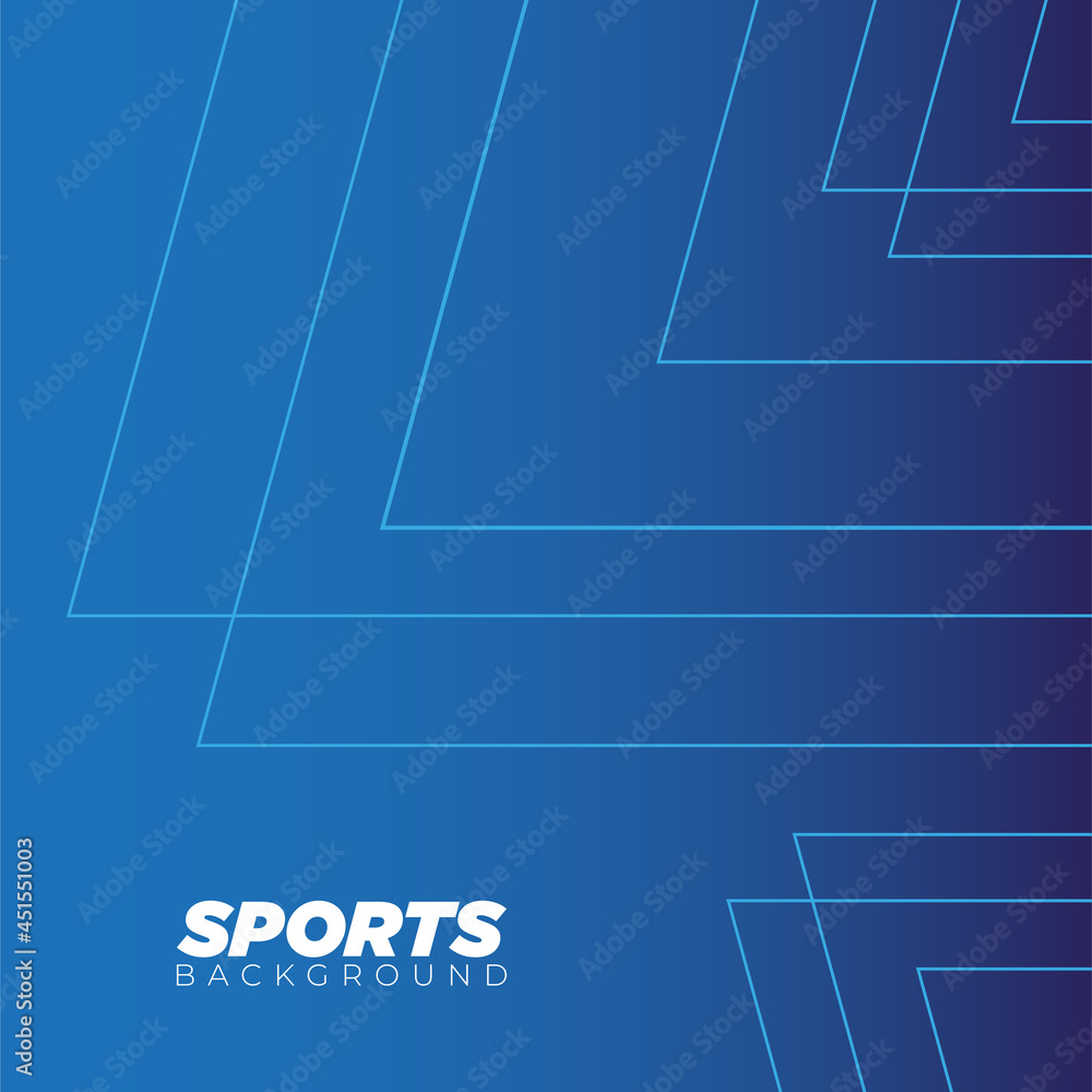 Simple Modern Vector Blue sport background for digital poster and ...