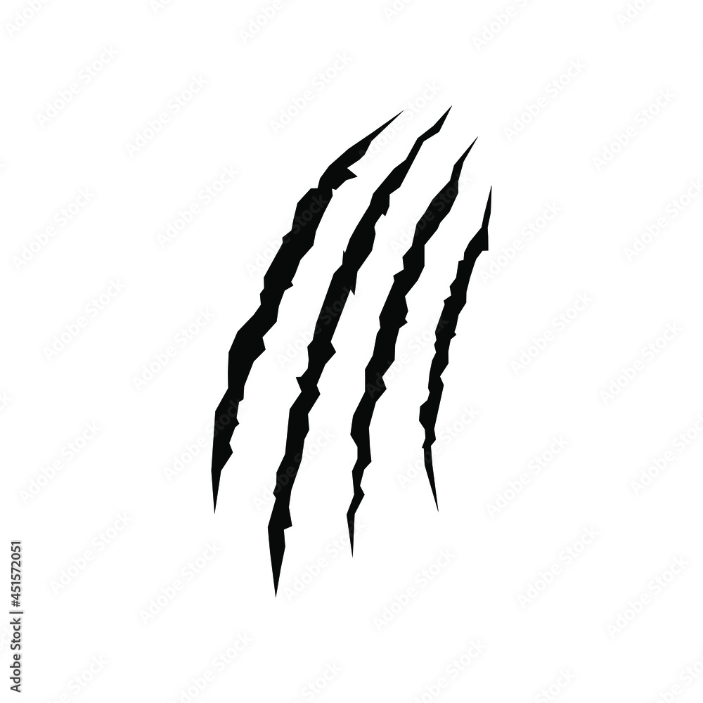Scratch icon vector. claws illustration sign collection. cut symbol or ...