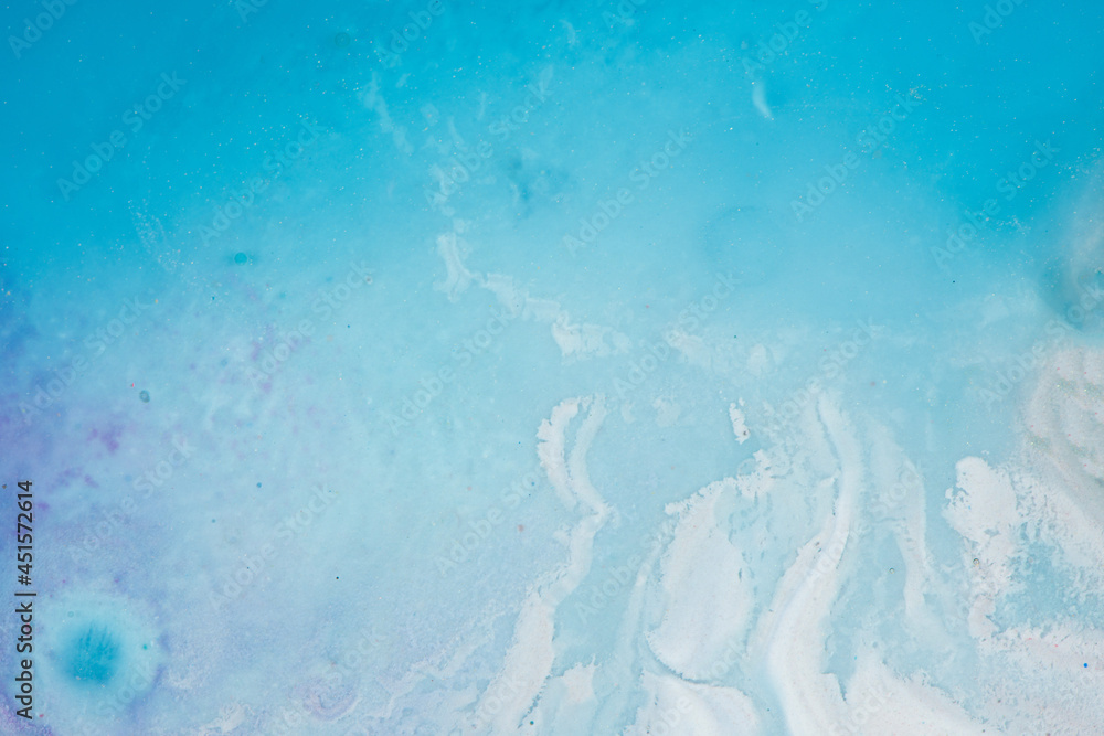 blue abstract liquid pattern background.color mixing paint.marble ...