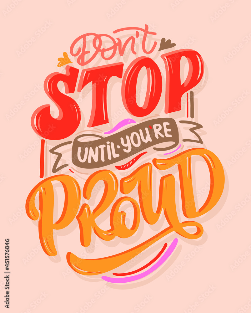 Funny lettering quotes for blog, poster and print design. Modern ...