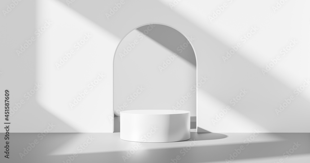 White product background or empty blank space room design and window ...