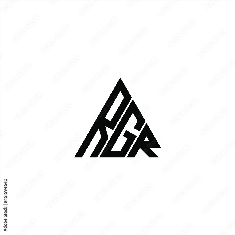 RGR letter logo creative design. RGR unique design Stock Vector | Adobe ...