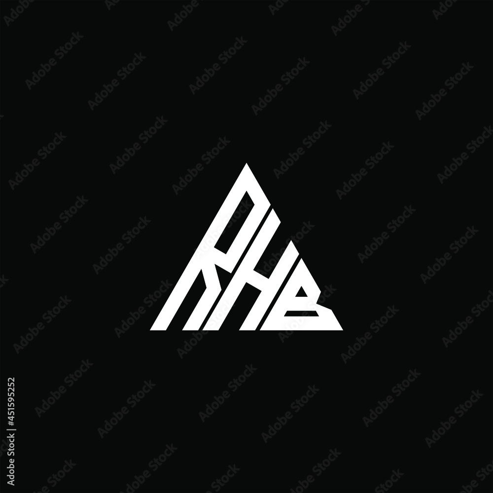 RHB letter logo creative design. RHB unique design Stock Vector | Adobe ...