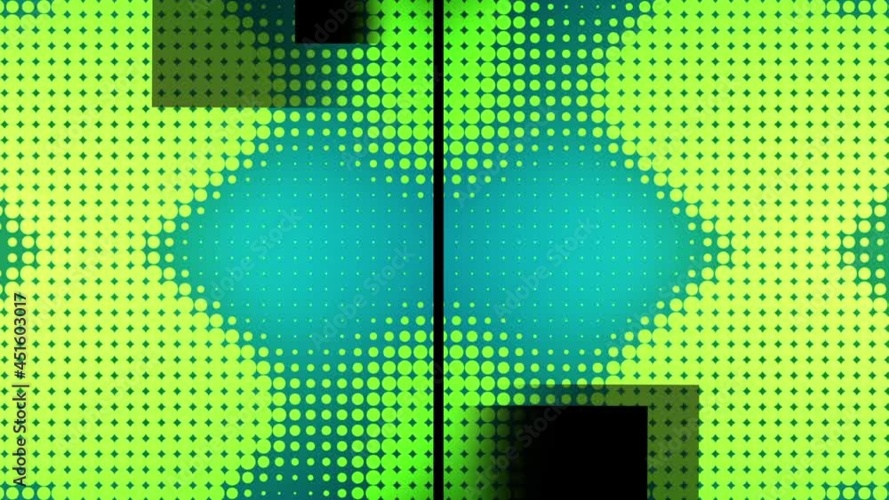 Vidéo Stock Animation of split screen with grey squares and green ...