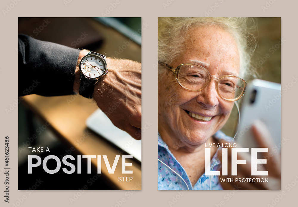 Editable Life Insurance Poster Layout Stock Template | Adobe Stock