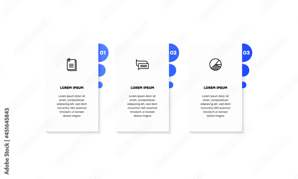 Infographic. Vector Infographic design template with icons and 3 ...