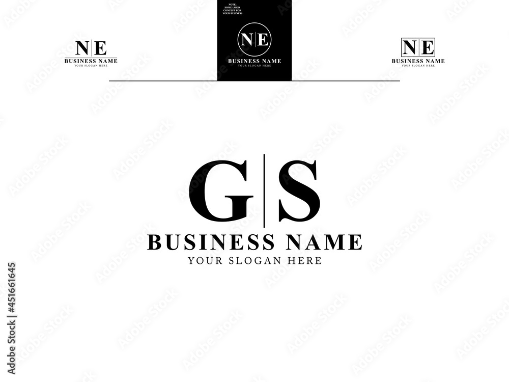 Letter GS Logo Design, Monogram gs logo icon vector with Abstract G&S ...
