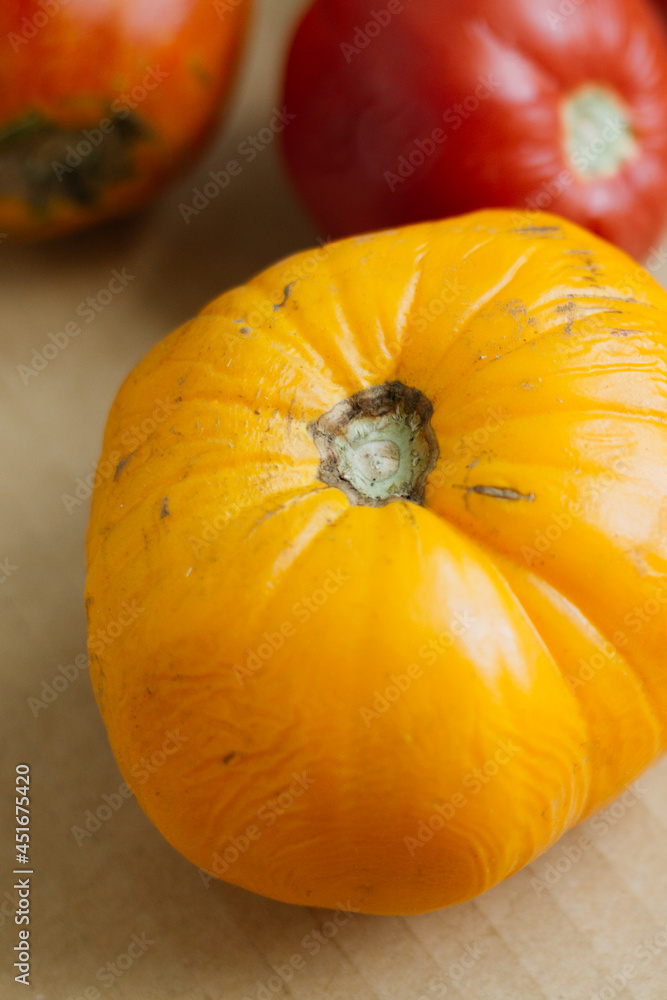 not ideal vegetables: shriveled tomatoes from the effects of heat as a ...