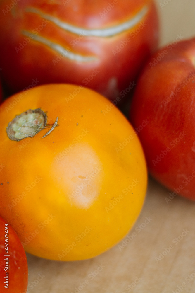 not ideal vegetables: shriveled tomatoes from the effects of heat as a ...