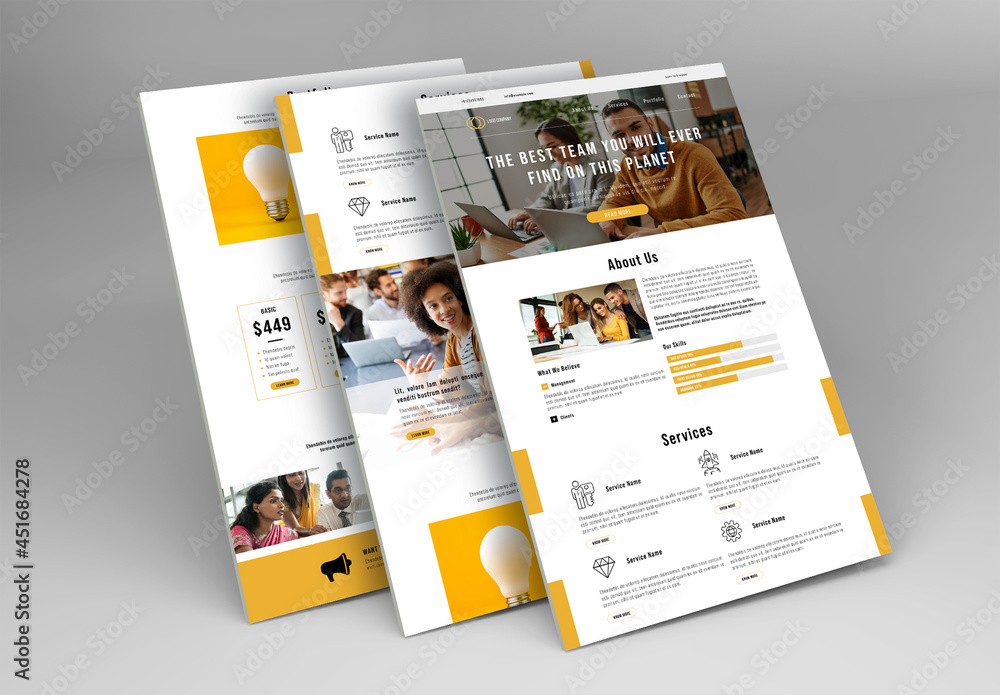 E-Newsletter Layout Stock Template | Adobe Stock