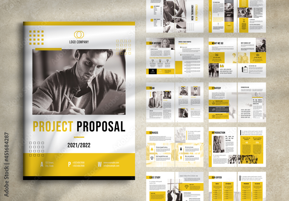 Business Proposal Layout Stock Template | Adobe Stock