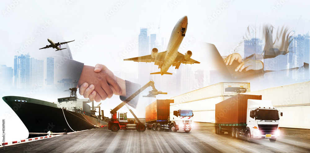 The world logistics , there are world map with logistic network ...