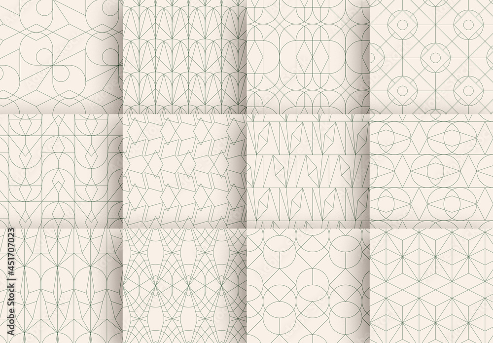 Abstract Modern Patterns Set Stock Template | Adobe Stock