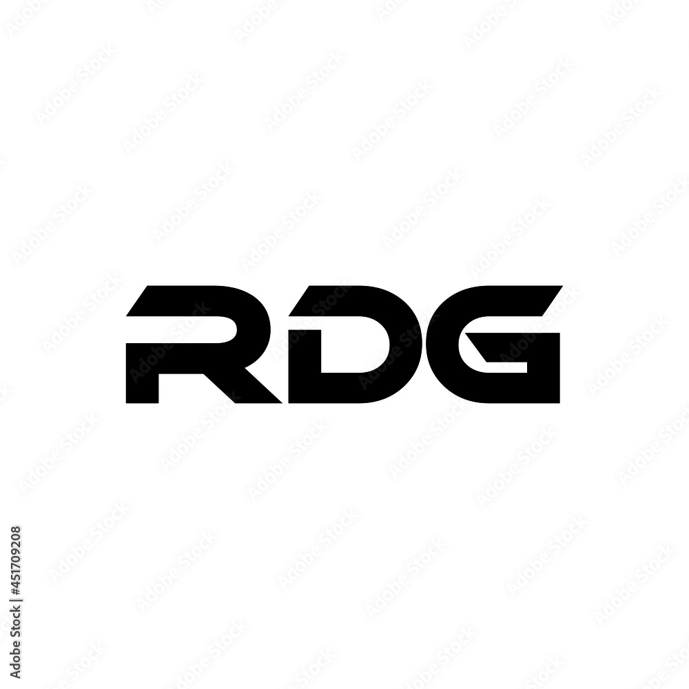 RDG letter logo design with white background in illustrator, vector ...