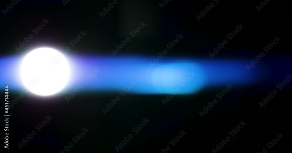 Beautiful, stunning light reflections and anamorphic blue streaks shot ...