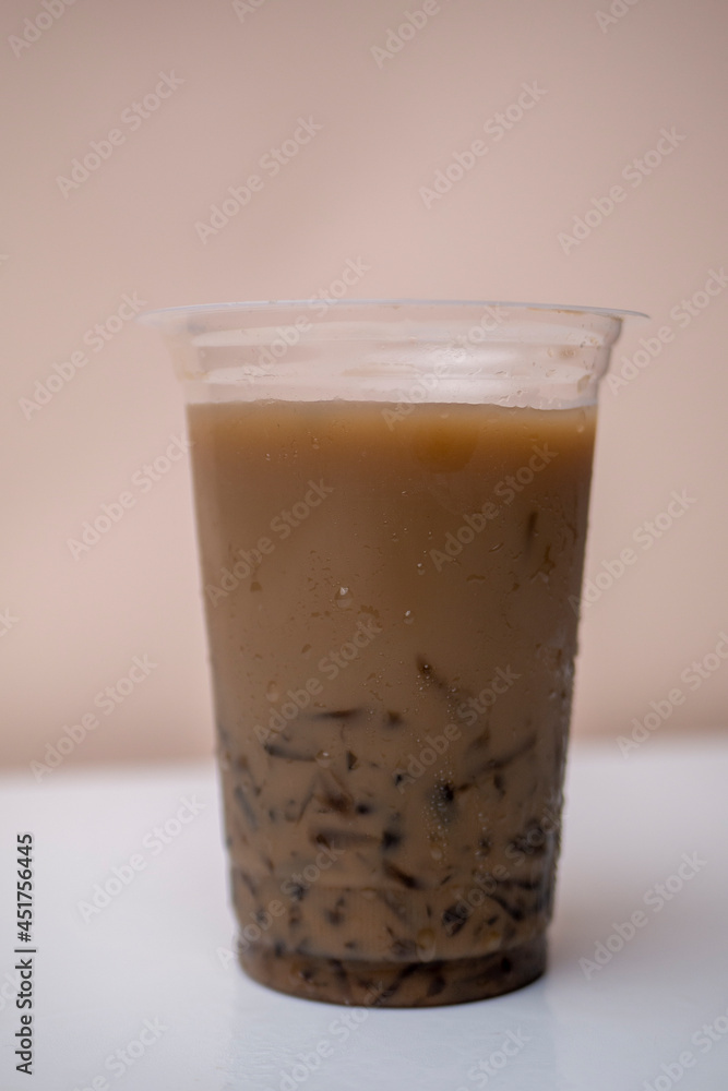 Es cincau coklat or cincau chocolate ice made from chocolate ice ...