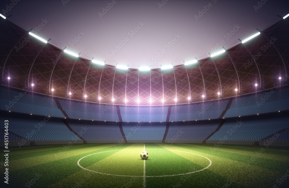 Football stadium, illustration Stock Illustration | Adobe Stock