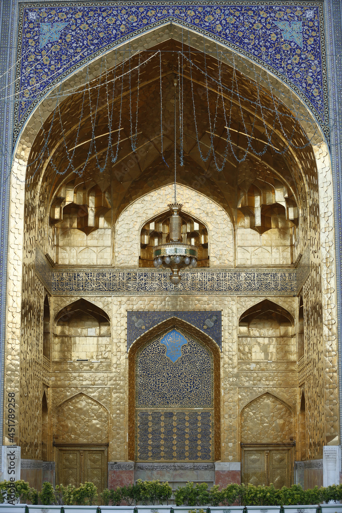 The shrine of Imam Ali bin Musa Al-Rida in Mashhad, Iran Stock Photo ...