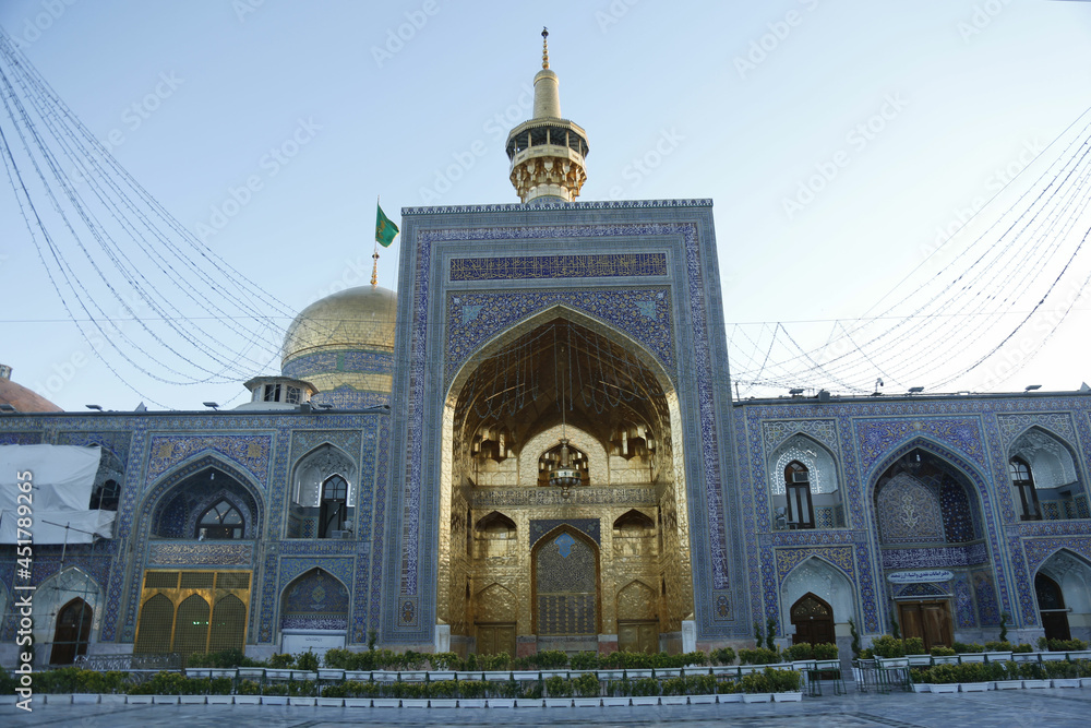 The shrine of Imam Ali bin Musa Al-Rida in Mashhad, Iran Stock Photo ...