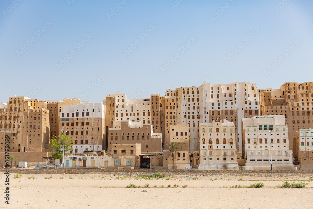 world heritage site "shibam hadramaut" that are ancient stone made ...