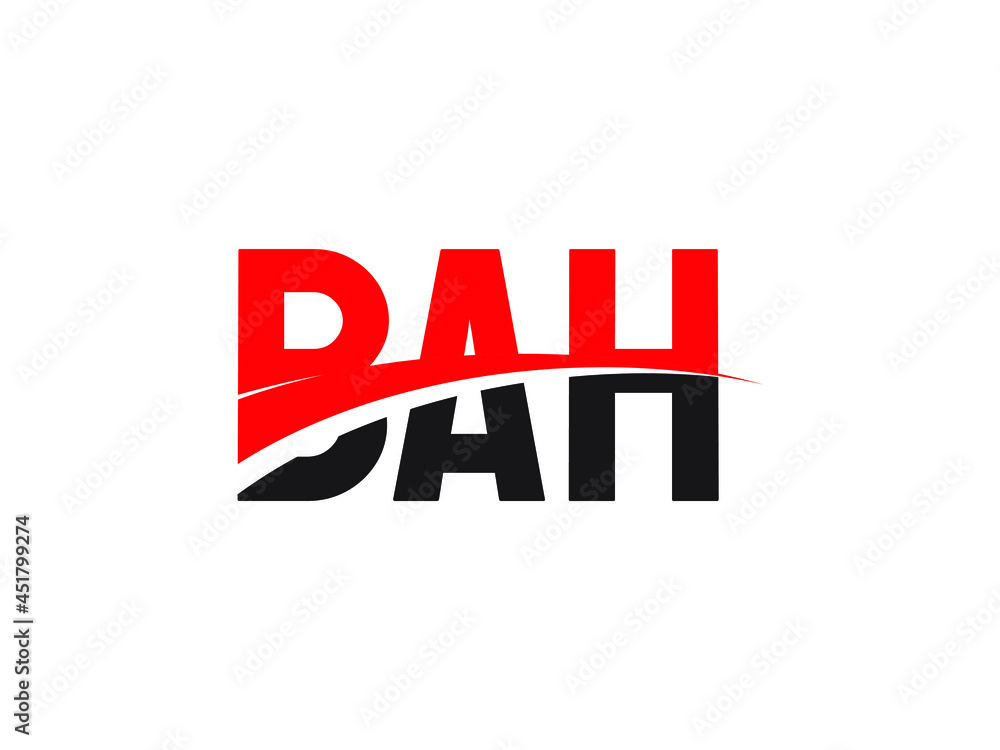BAH Letter Initial Logo Design Vector Illustration Stock Vector | Adobe ...