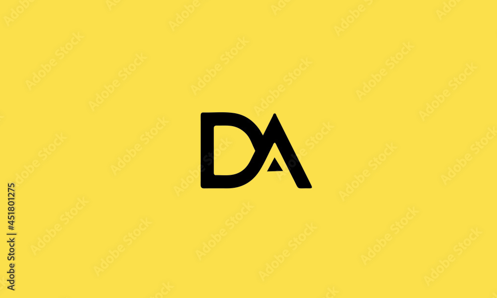 DA vector is a unique vector with a unique design and yellow background ...