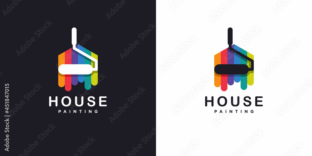 Paint logo with modern creative abstract concept Premium Vector part 4 ...