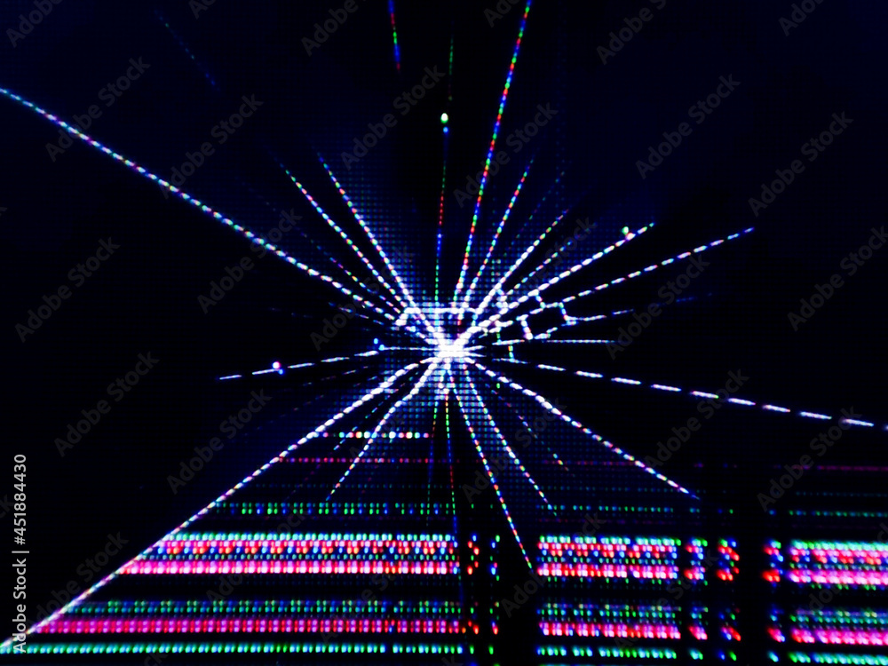 Fotka „Close up Broken TV LED screen.Broken monitor.Broken glass plasma ...