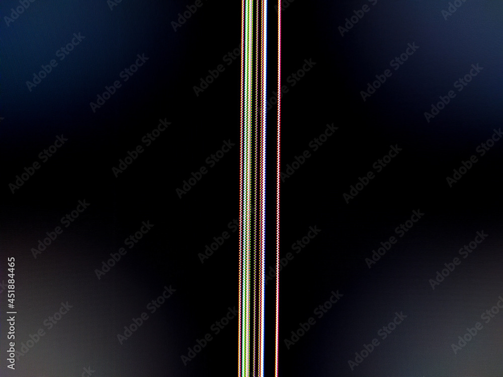 Close up Broken TV LED screen.Broken monitor.Broken glass plasma TV IPS ...