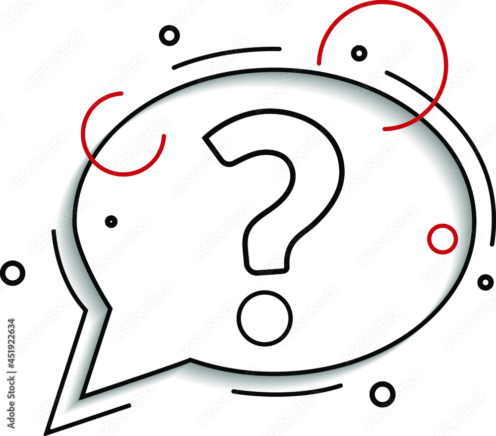 Question mark sign icon, vector illustration. Flat design style FAQ ...