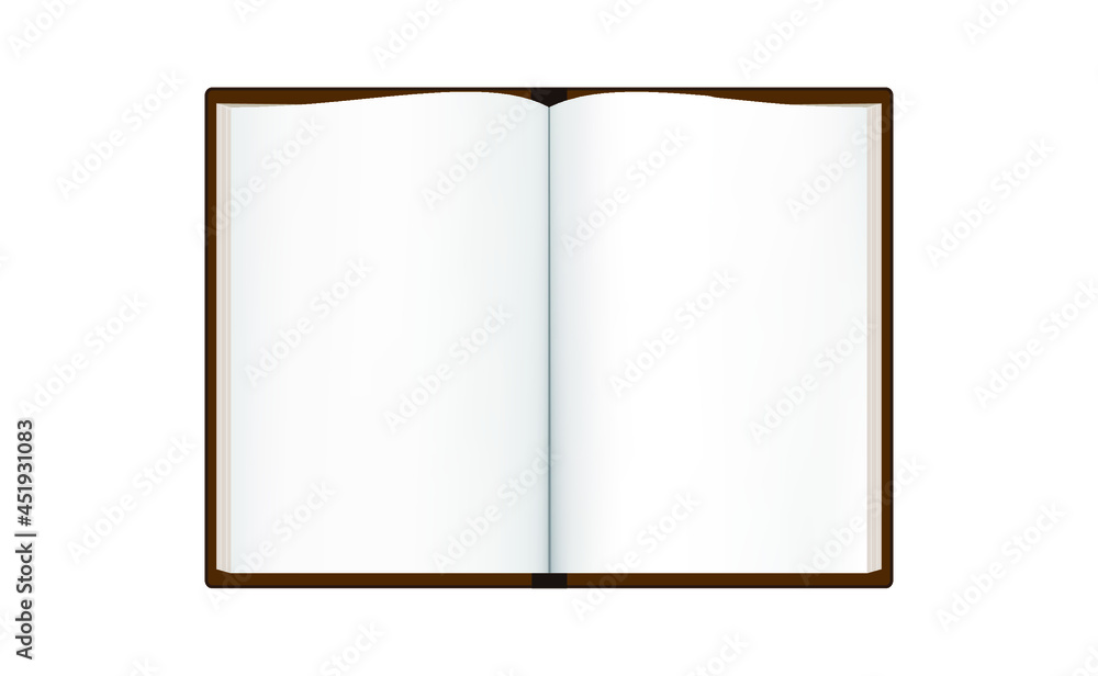 Open book vector illustration isolated on white background. Stock ...