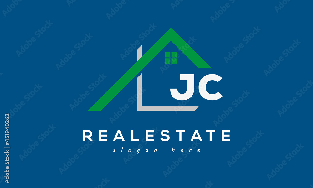 JC letters real estate construction logo vector Stock Vector | Adobe Stock