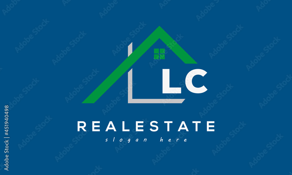 LC letters real estate construction logo vector Stock Vector | Adobe Stock