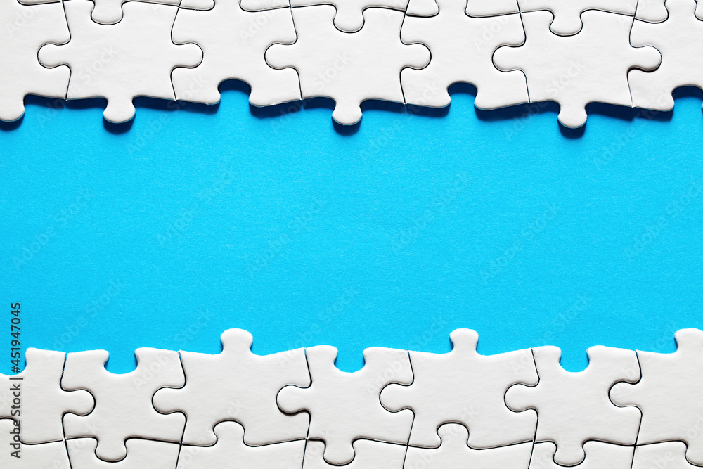 Blue Puzzle Piece Background