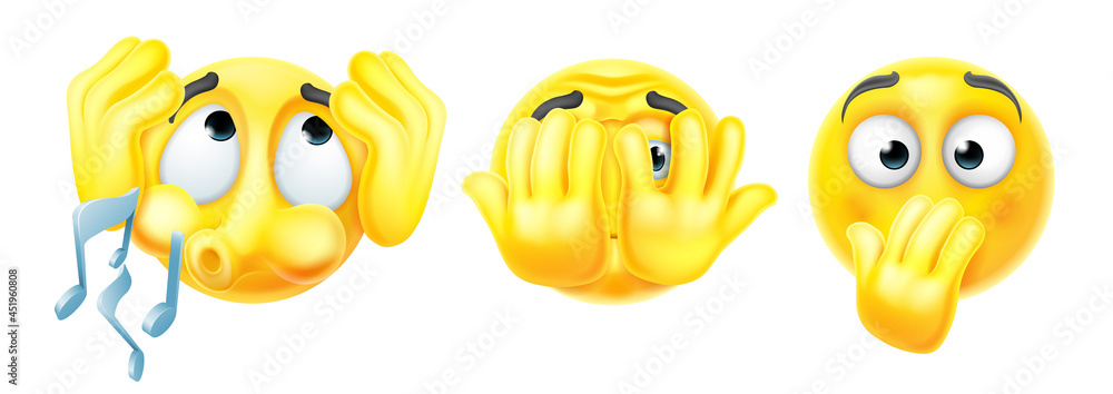 See No Evil Hear No Evil Speak No Evil Emoji